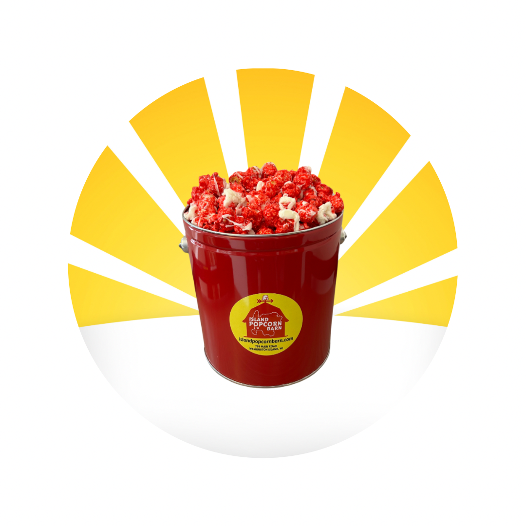 Red Popcorn Tub- 1 Gallon Tub | Island Popcorn Barn
